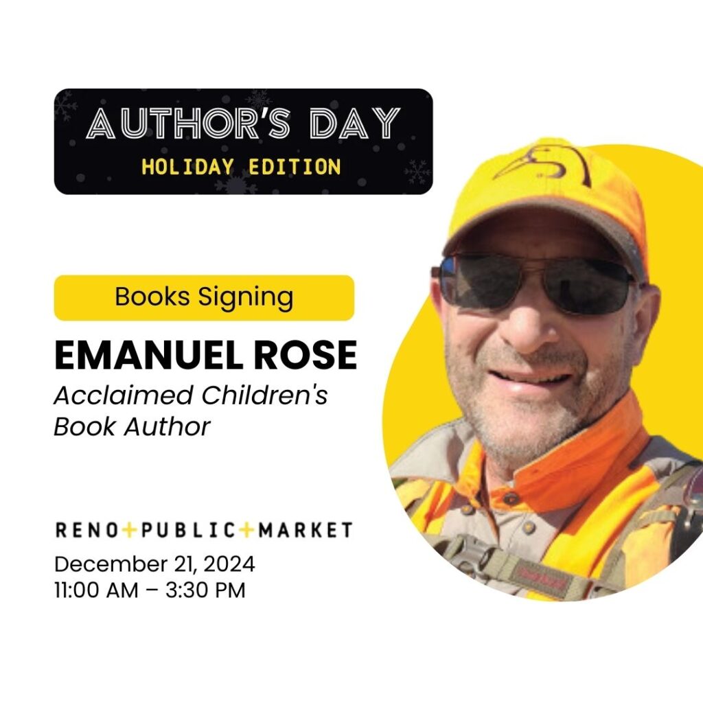 Meet Emanuel Rose at The Reno Public Market Authors' Day for a Children's Books Signing - Book Store